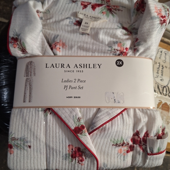 Laura Ashley | Intimates & Sleepwear | Laura Ashley White And Red ...
